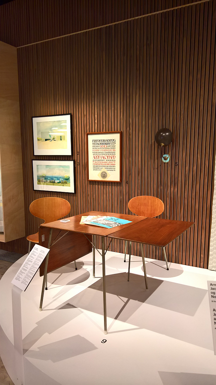 Arne Jacobsen Designing Denmark Trapholt Kolding ant table Fritz Hansen ...