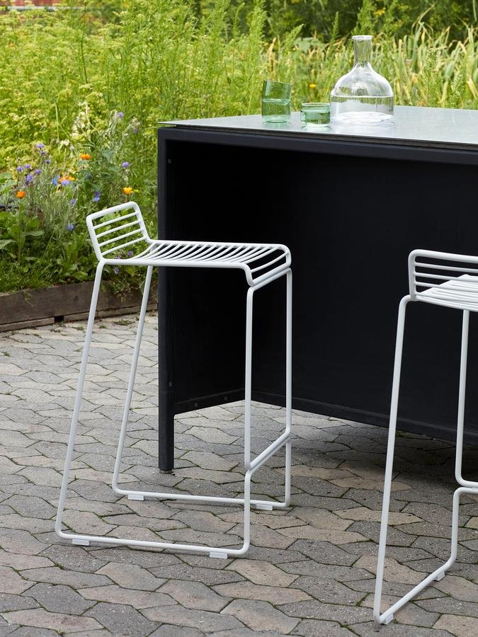 Hee Bar Stool, Küchenvariante: Sitzhöhe 65 cm, Asphalt | Hay ...