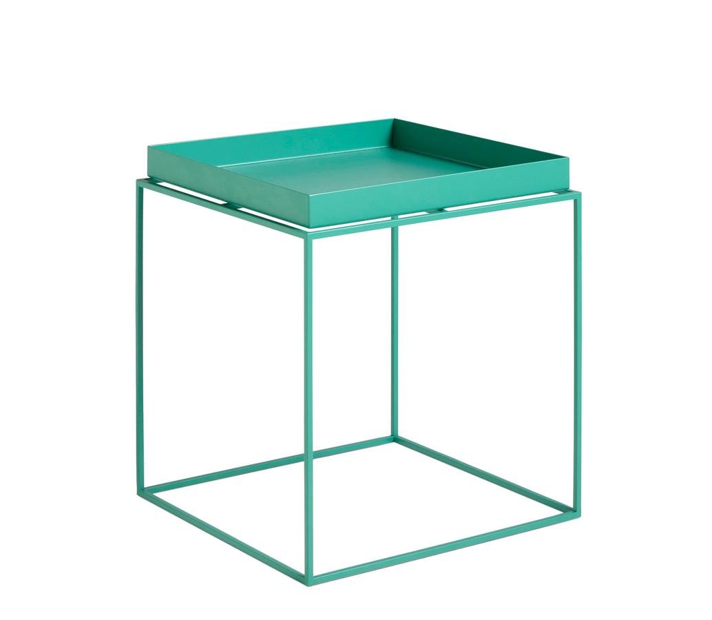 Hay Tray Tables H 40 44 x B 40 x T 40 cm Peppermint green High gloss