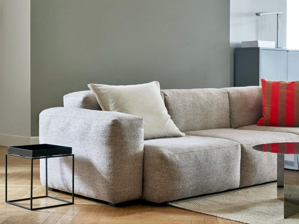 Hay Mags Soft Sofa Kombination 1, 3 Sitzer, Steelcut Trio - beige von Hay - Designermöbel von ...
