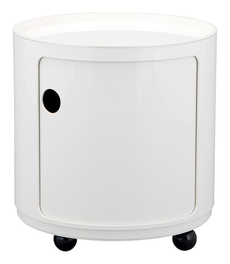 Componibili rund großes Fach, weiß | Kartell | Beistell ...