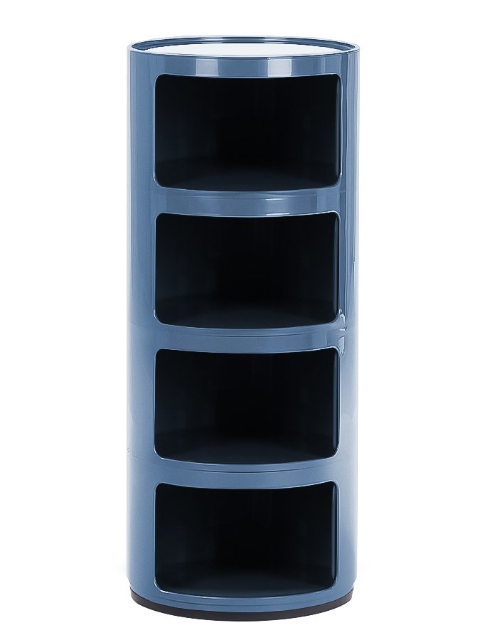 Componibili rund 4 Fächer | Kartell | Beistell- & Rollcontainer ...