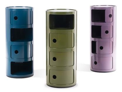 Componibili rund 4 Fächer | Kartell | Beistell- & Rollcontainer ...