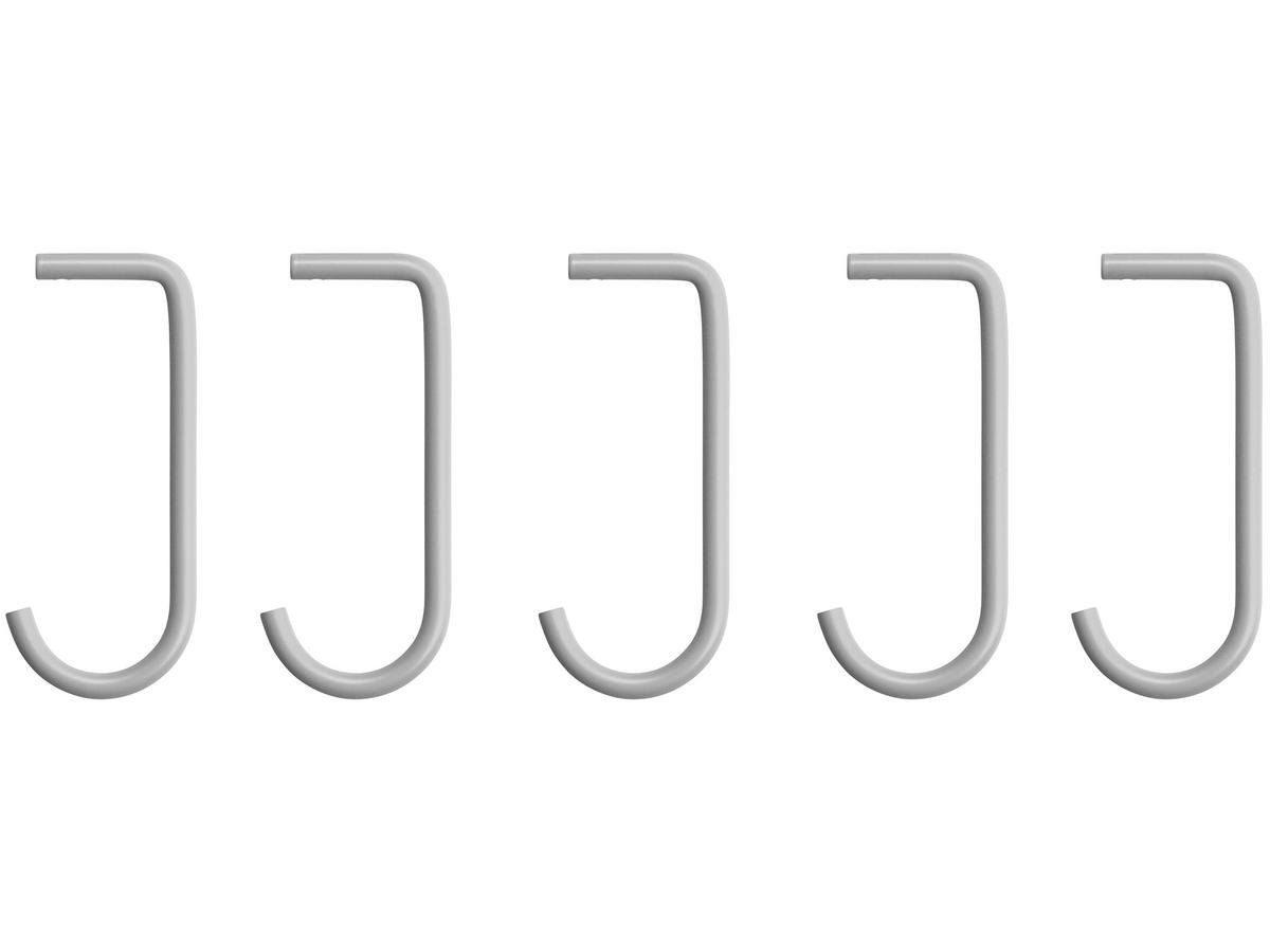 String System Haken (5er Set), Grau | String | String - Designermöbel ...