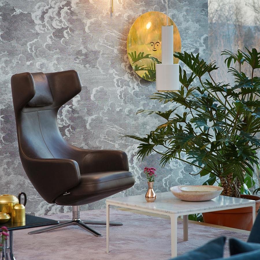 Grand Repos, Sessel Grand Repos & Ottoman, Stoff Cosy 2 Muskat, 46 cm ...