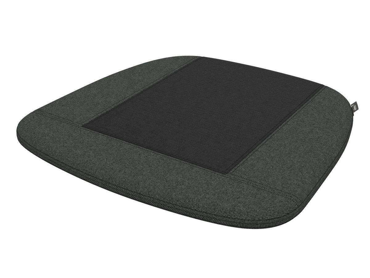 Soft Seats, Typ A (B 39,5 x T 38,5 cm), Stoff Plano, Sierragrau / nero ...