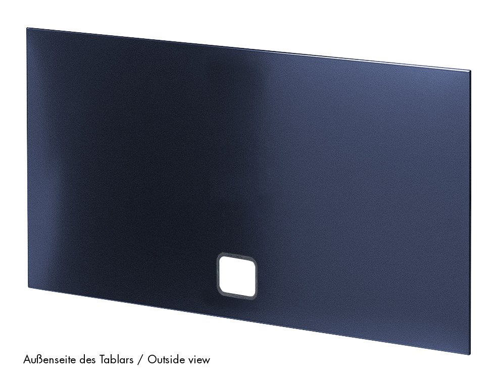 USM Haller Tablar mit Kabeldurchlass, 75 x 50 cm, Stahlblau RAL 5011 ...