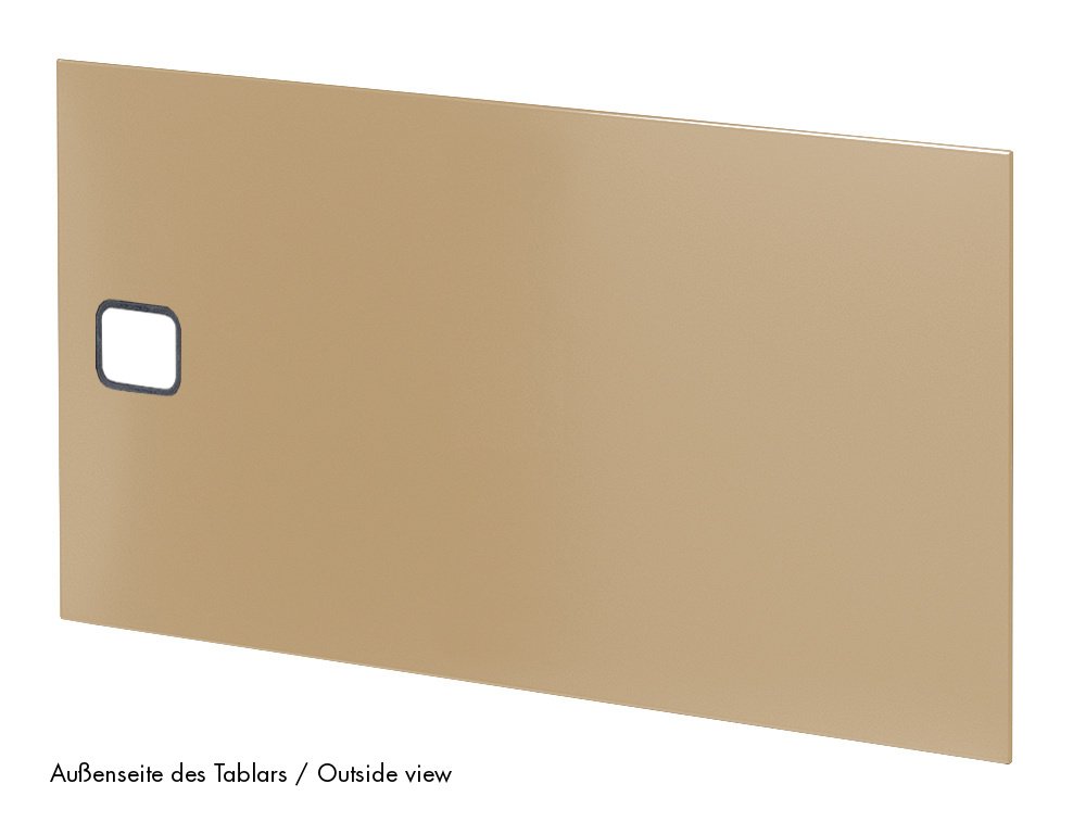 USM Haller Tablar mit Kabeldurchlass, 75 x 50 cm, USM beige, Mitte ...