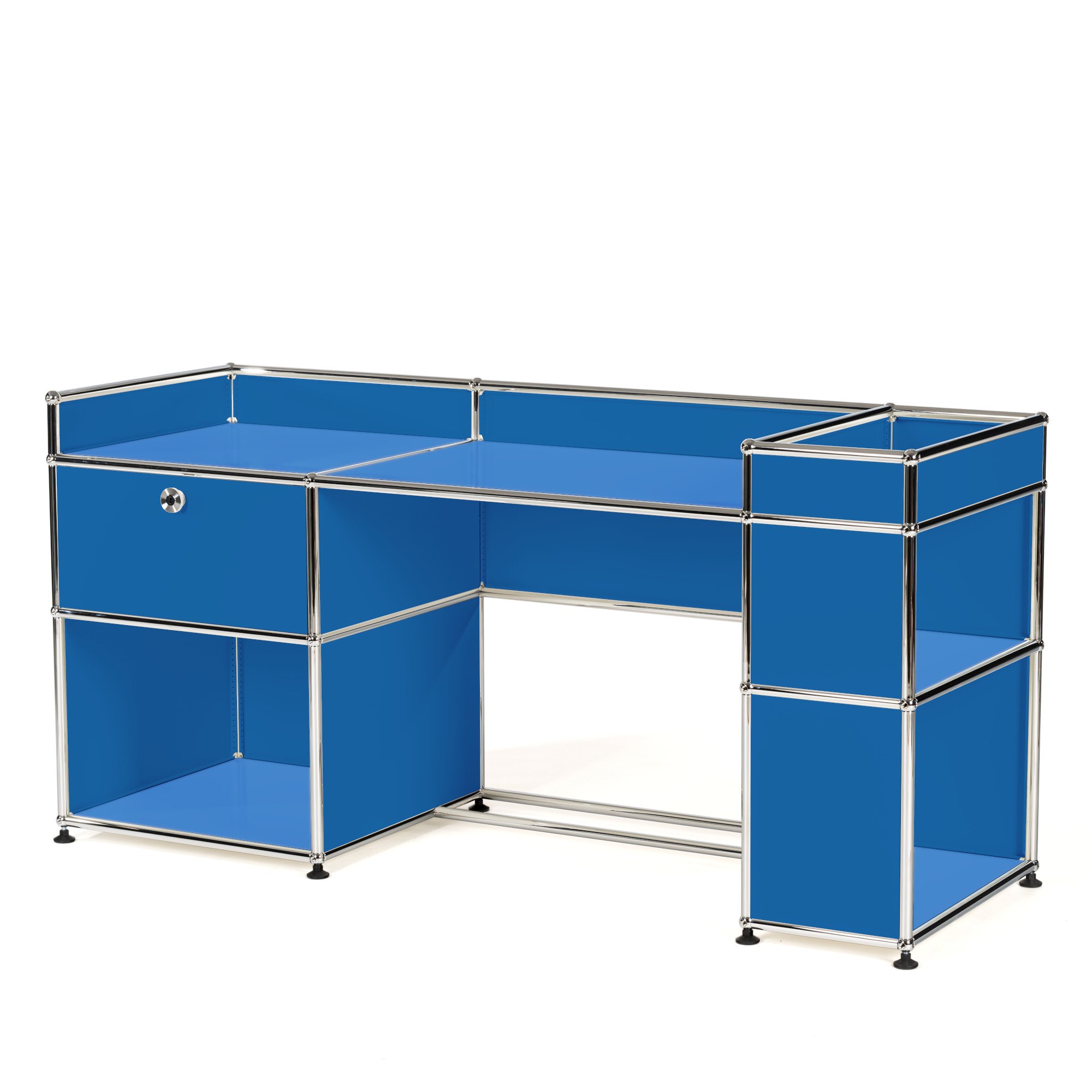 USM Haller Kinder Schreibtisch, Enzianblau RAL 5010 | USM Haller | USM ...