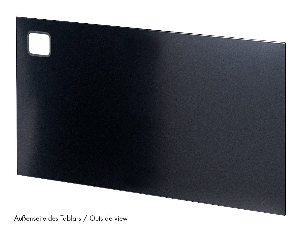 USM Haller Tablar mit Kabeldurchlass, 75 x 50 cm, Graphitschwarz RAL ...