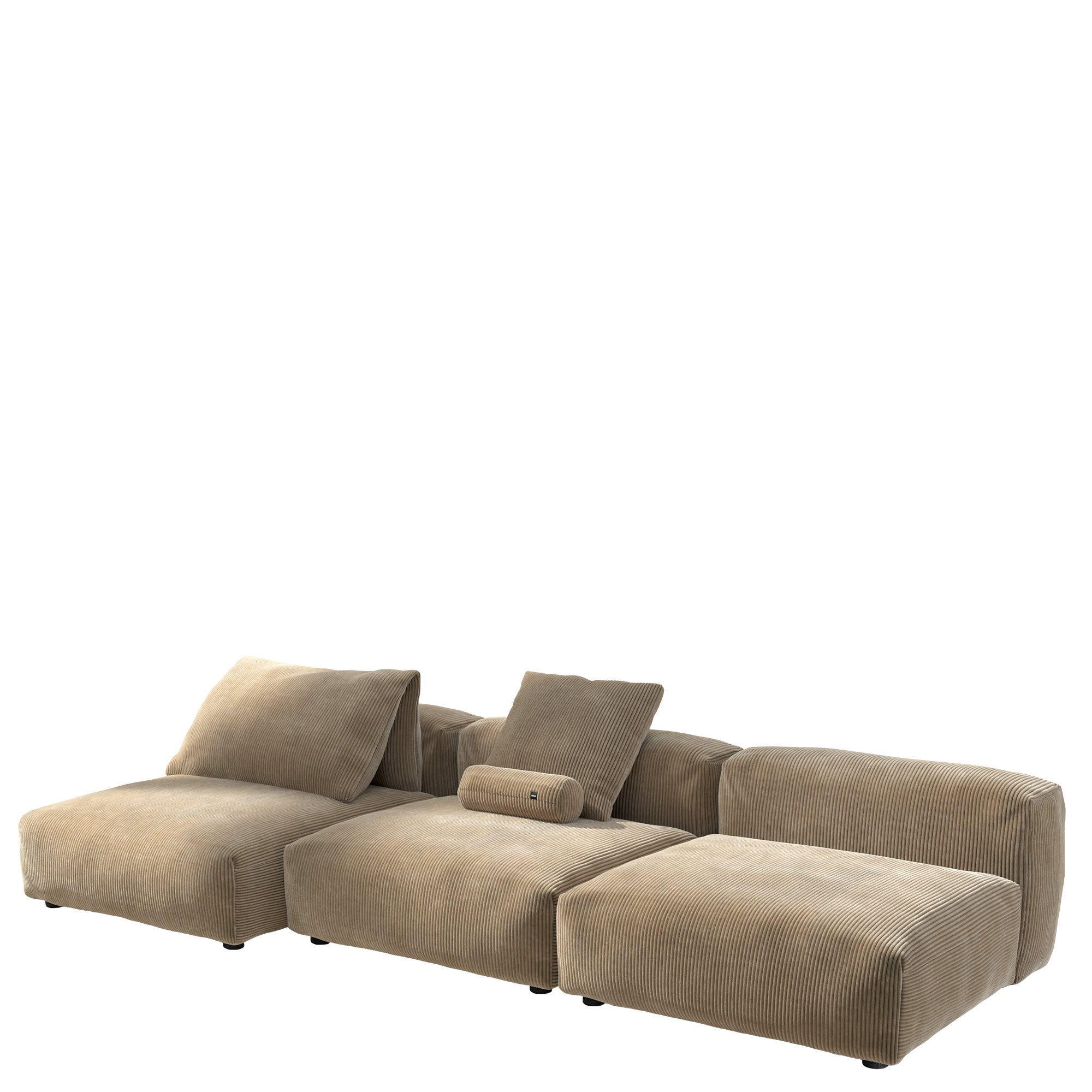 Vetsak Sofa Set 4, Cord velours - Sand, Mit Kissen | Vetsak | Sofas ...