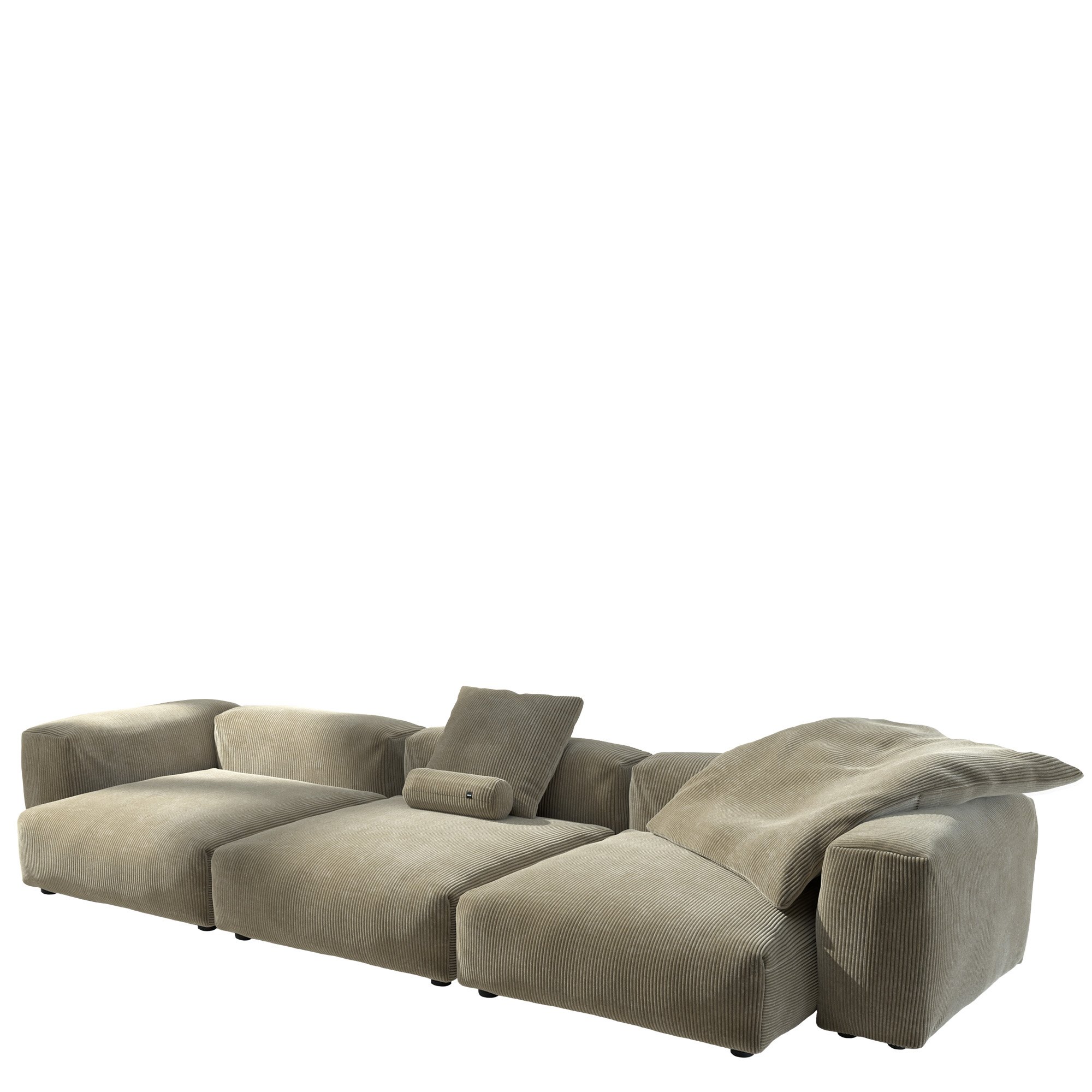 Vetsak Sofa Set 5, Cord velours - Khaki, Mit Kissen | Vetsak | Sofas ...