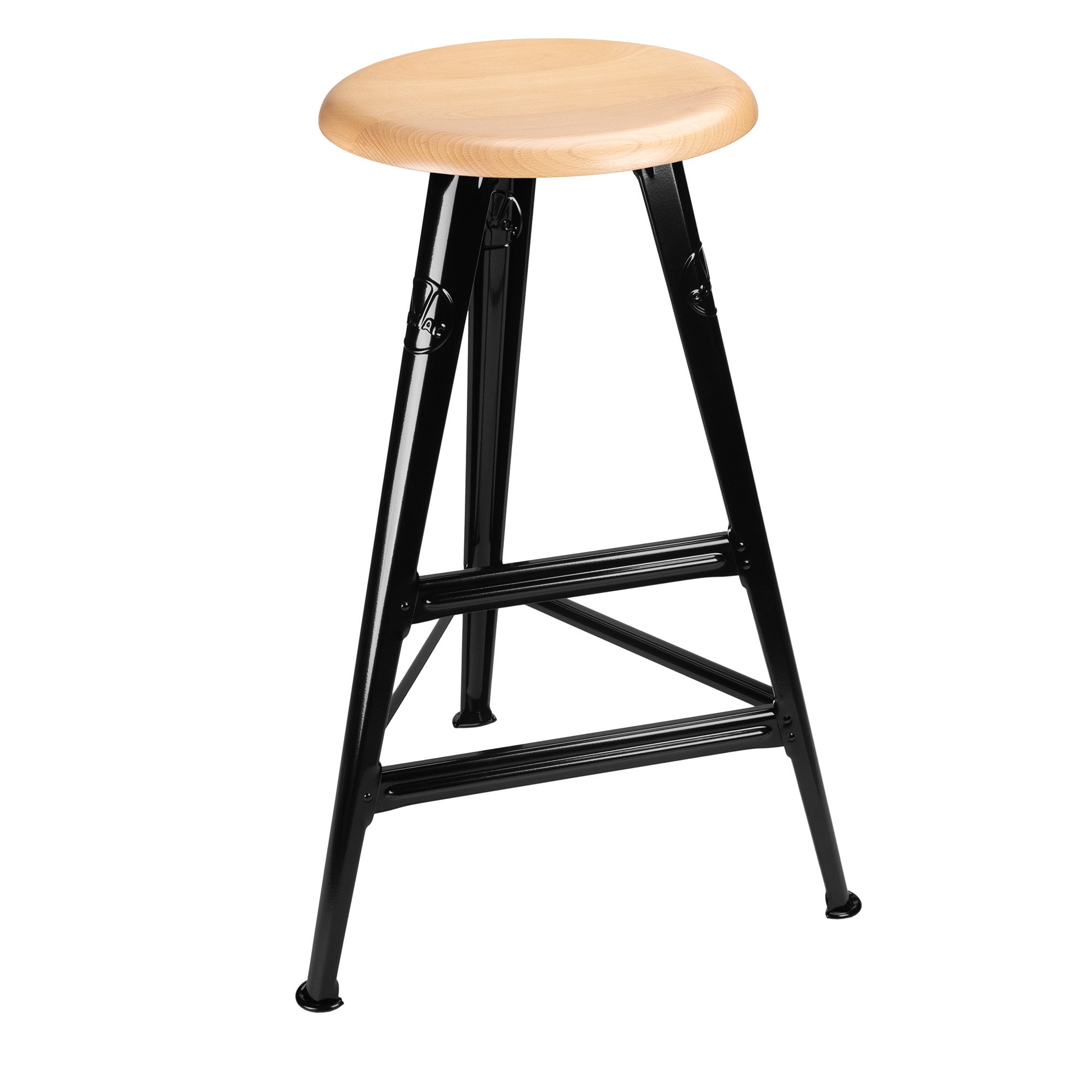 Rowac-Schemel MI - 75 cm, Buche, schwarz glänzend | Rowac | Barhocker ...
