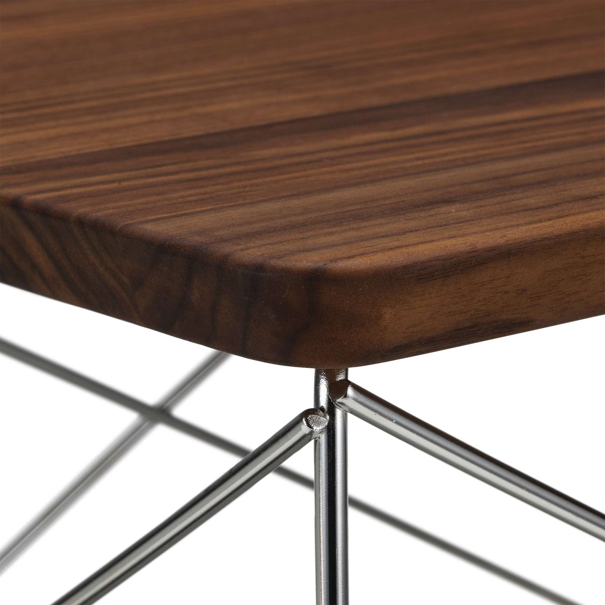 Occasional Table LTR Beistelltisch, Nussbaum massiv, Edelstahl | Vitra ...
