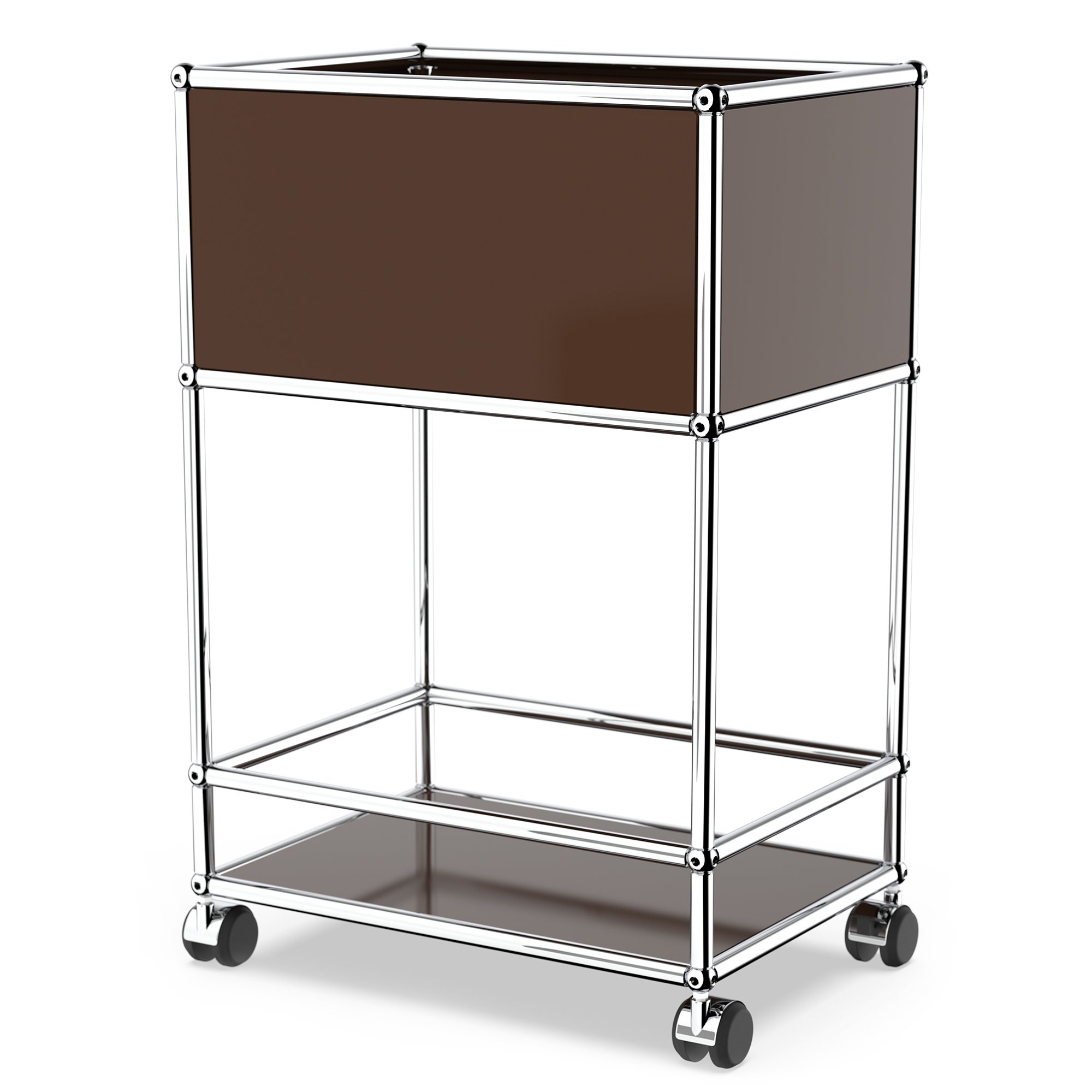 USM Haller Bar Sideboard Typ 2, USM braun, Weiche Rollen für harte ...