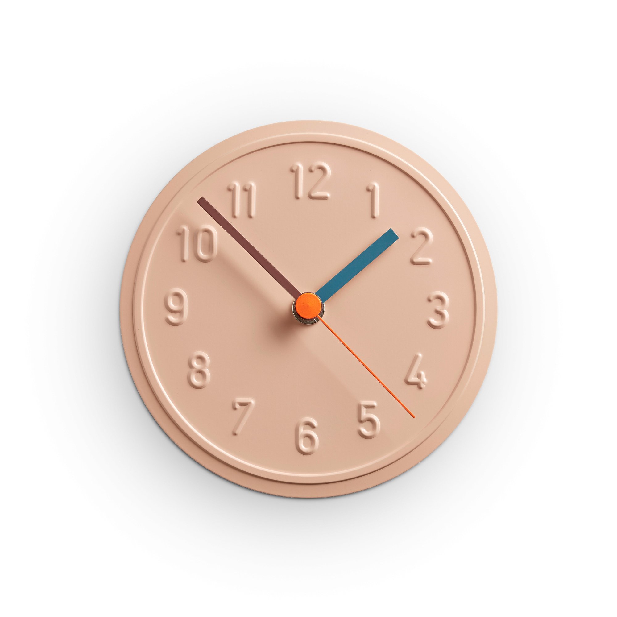 Wanduhr Alu Alu, pfirsich pastell | Richard Lampert | Kinderuhren ...