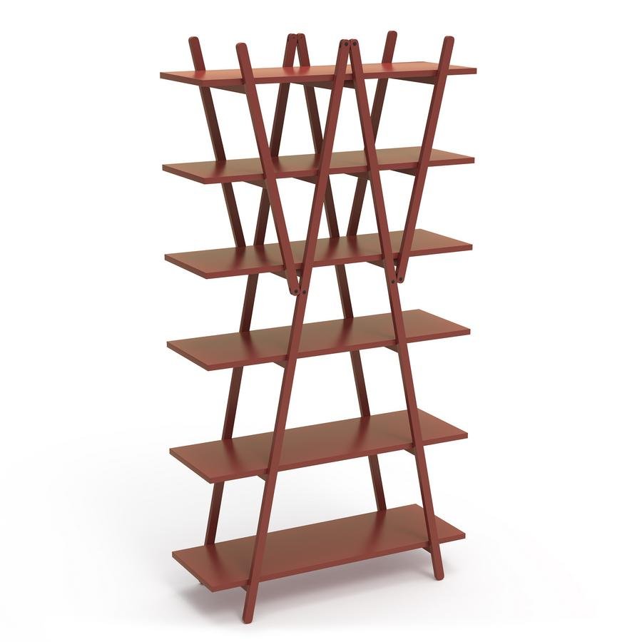 Nuvola Rossa Regal, Buche, rot lackiert | Cassina | Bücherregale ...